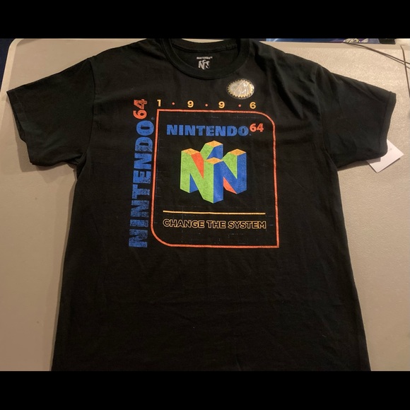 Nintendo | Shirts | Nwt Young Mens Medium Vintage Style Official W ...
